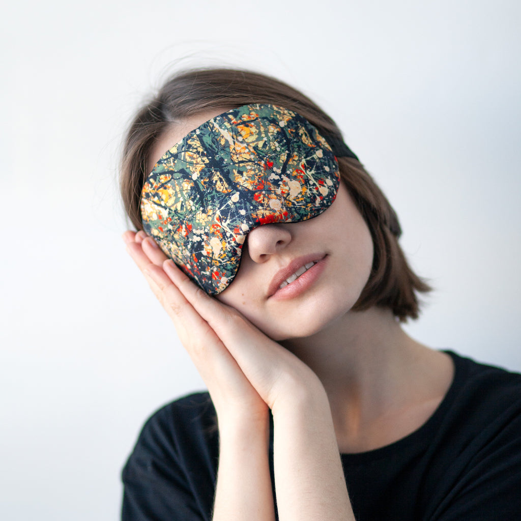 Pollock Sleep Mask for sleep with masterpieces – SHUBA